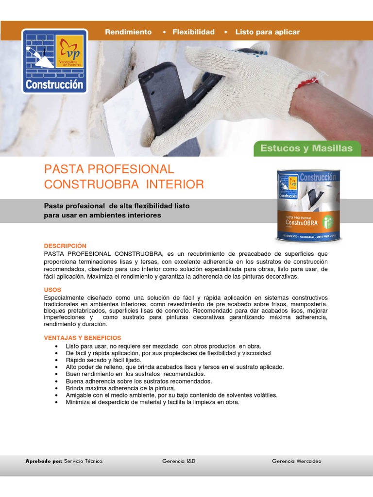 FT Estucos Ficha ConstruObra 2016 | PDF | Hormigón | Materiales