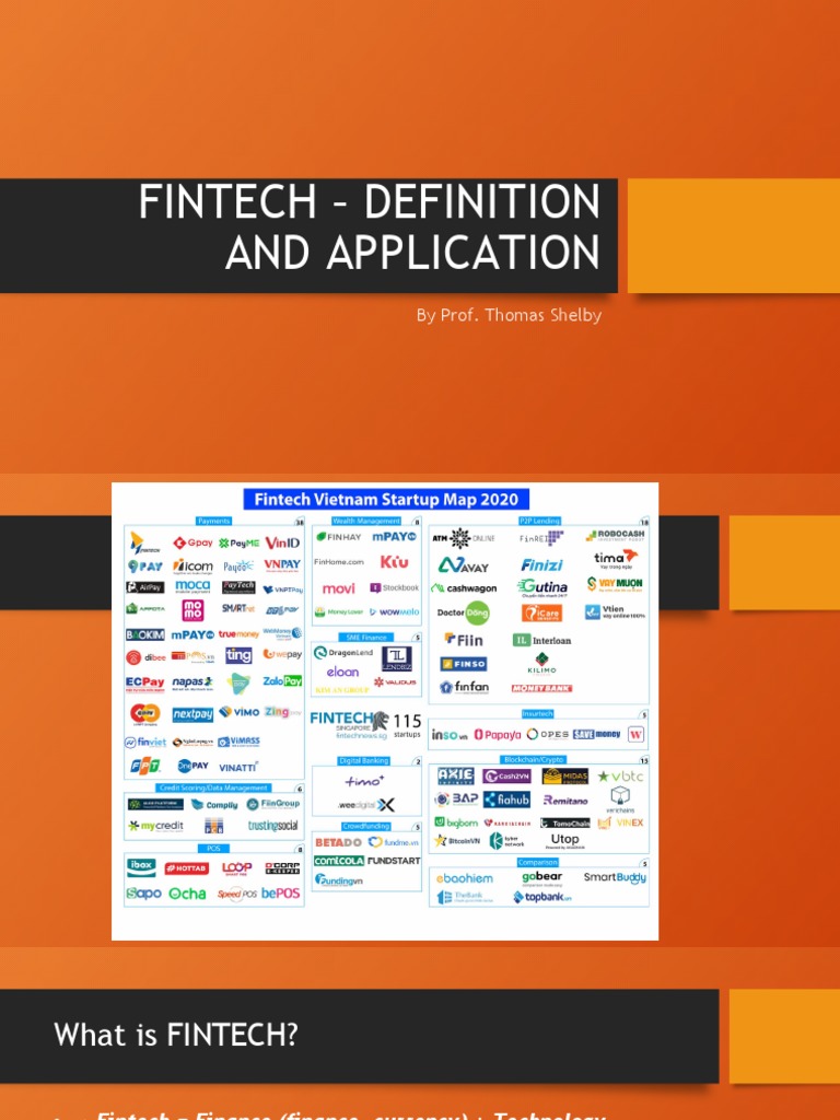 Fintech Definition and Application | PDF