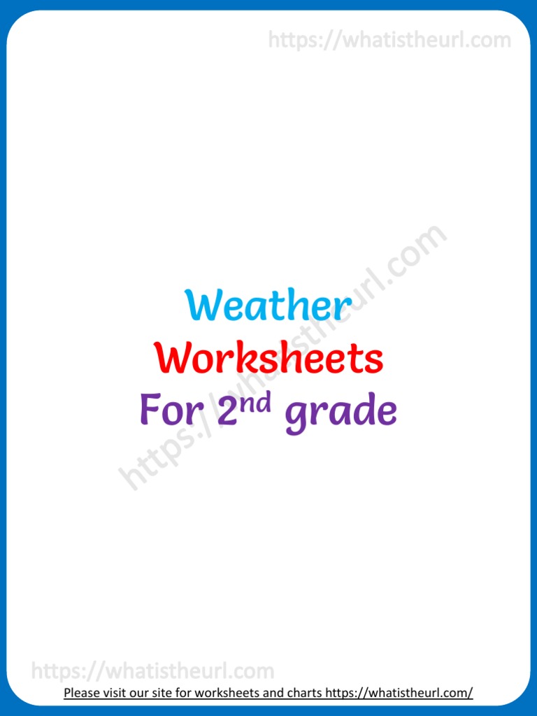 Weather Worksheets For Grade 2 | PDF