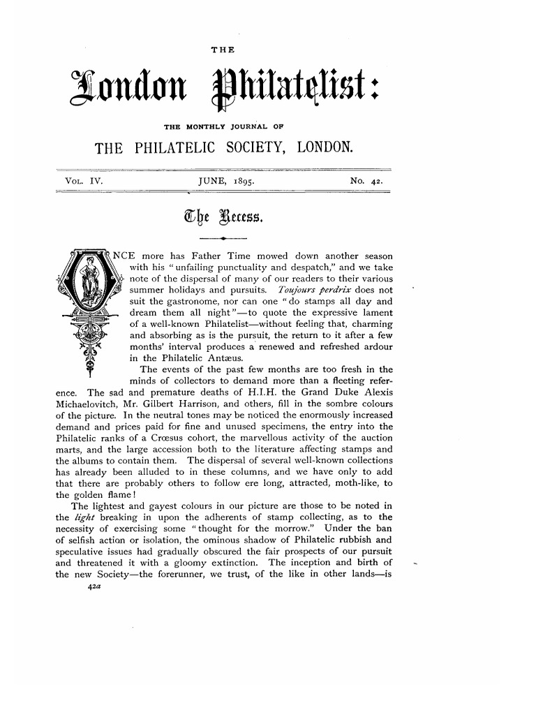 London Philatelist:: The Philatelic Society, London | PDF | Postage ...