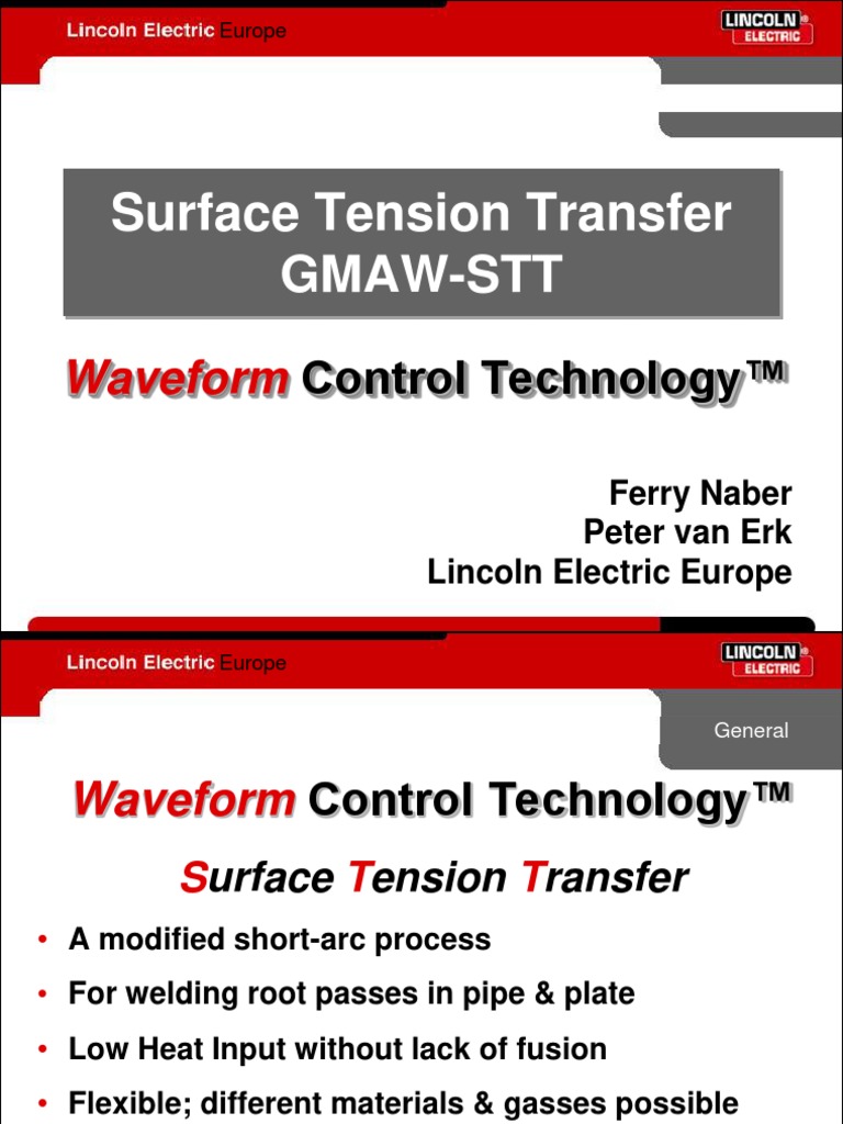 STT Lassen Surface Tenstion Transfer Welding Process Rev4 | PDF ...