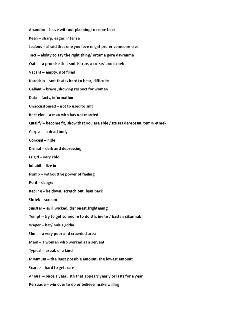 A Glossary of Key Terms: Defining Common Words and Concepts | PDF