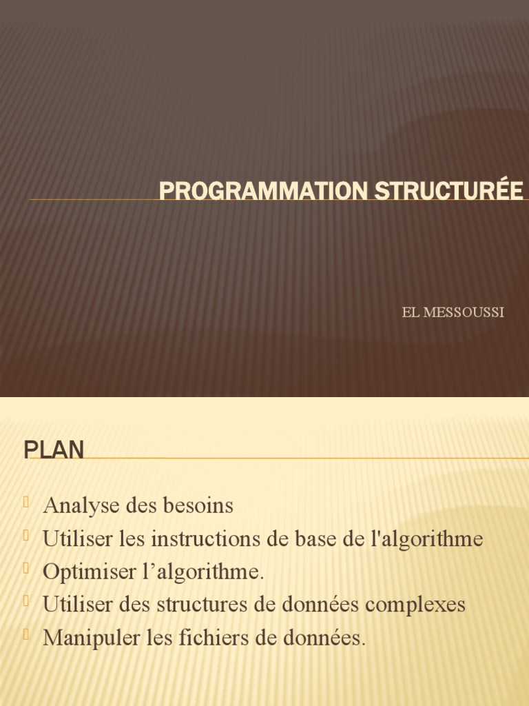 Algorithmiques | PDF | Langage de programmation | Programmation ...