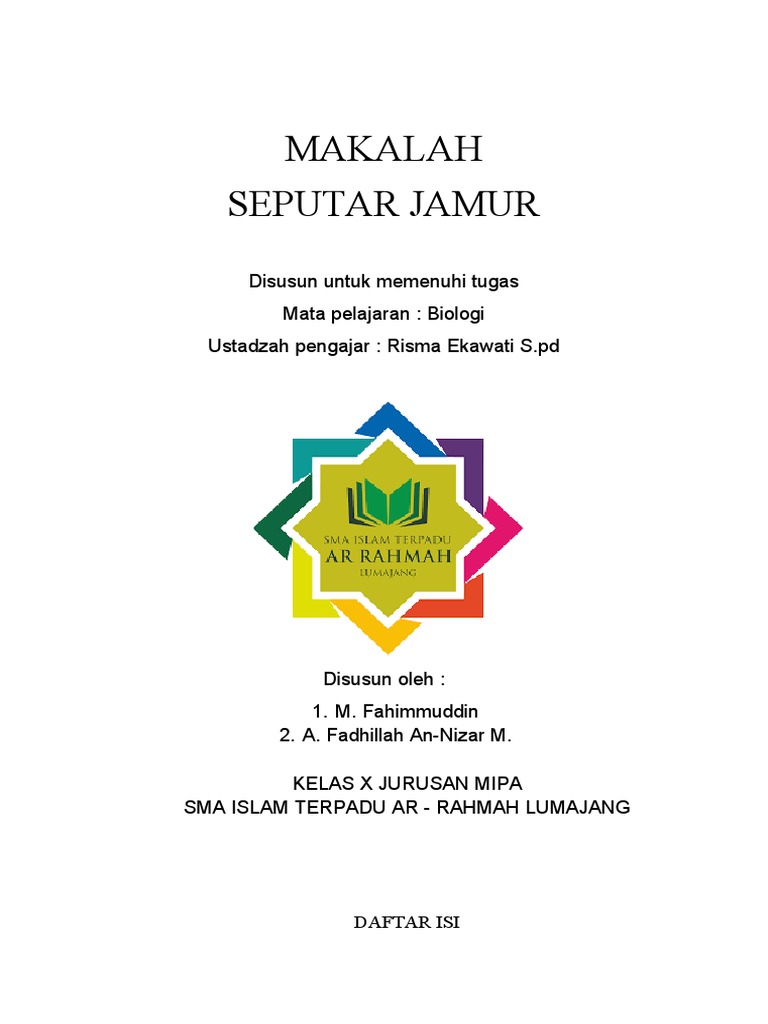 Jenis dan Struktur Jamur | PDF