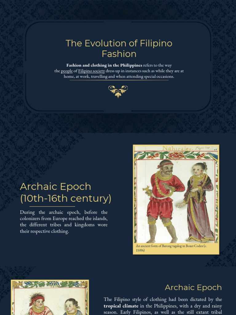 Philippine Clothing History