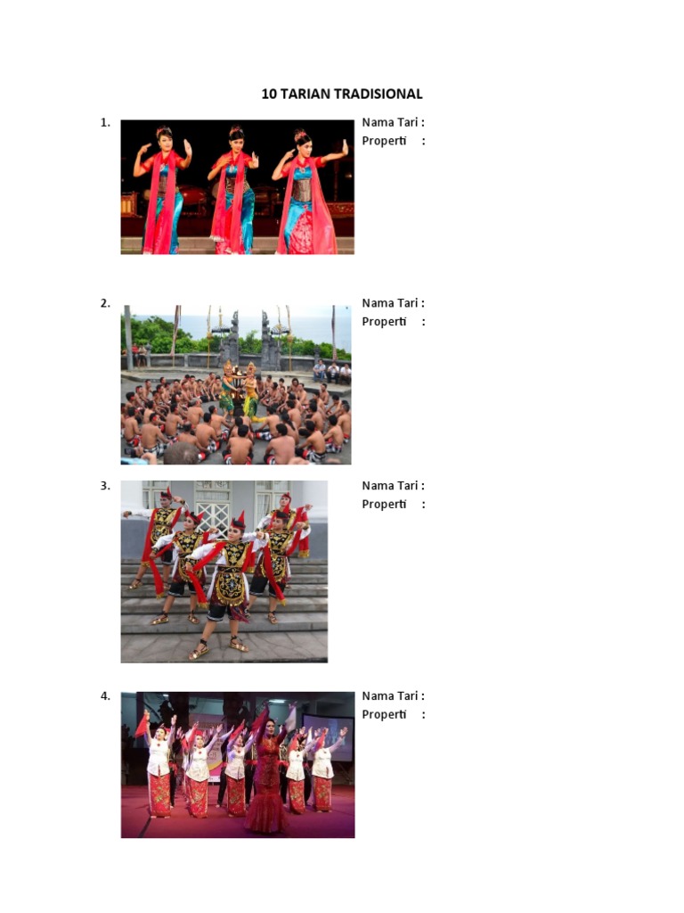 Kliping Tarian Tradisional | PDF