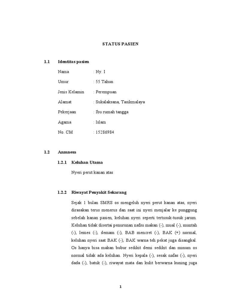 Maju Lapkas Kista Hepar | PDF