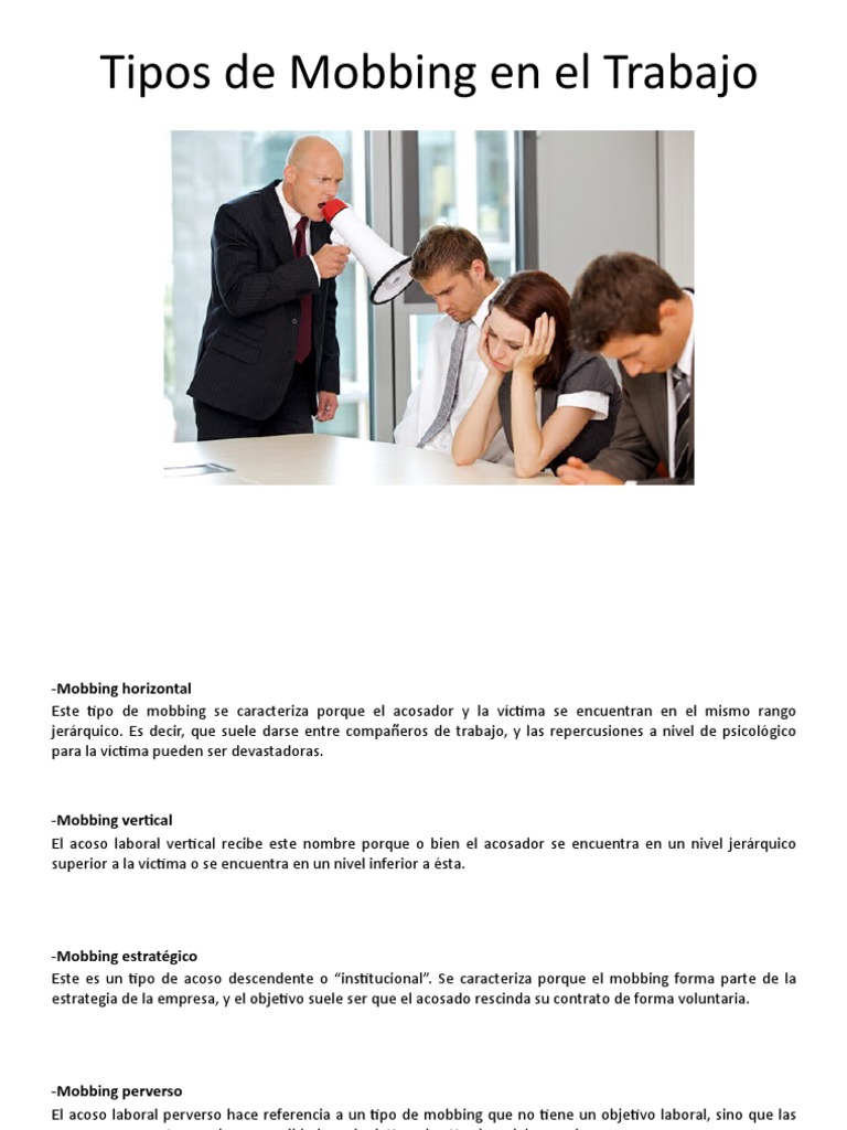 Tipos de Mobbing en El Trabajo | PDF