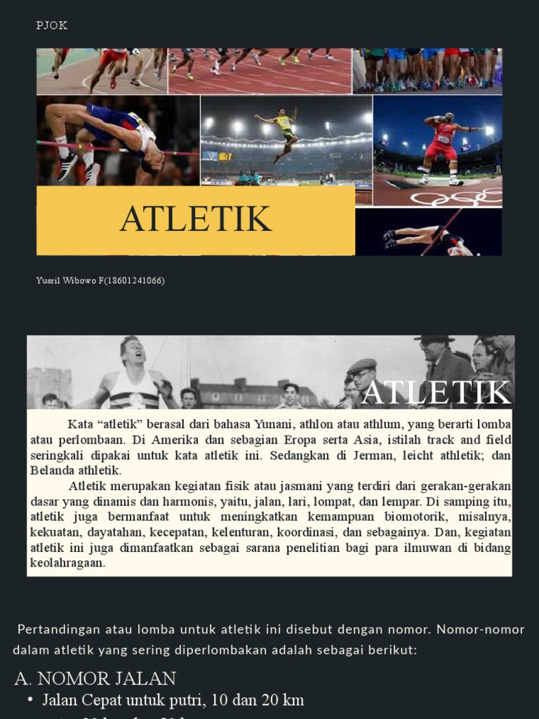 Teknik Dasar Atletik | PDF