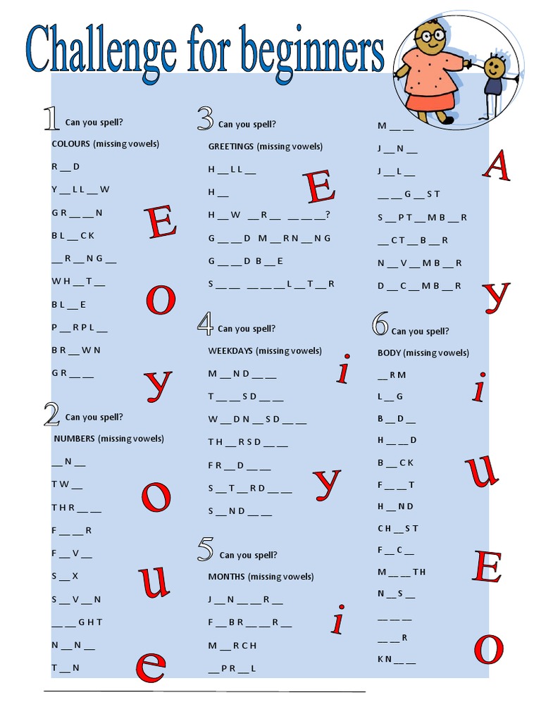 Challenge For Beginners Fun Activities Games - 1725 | PDF