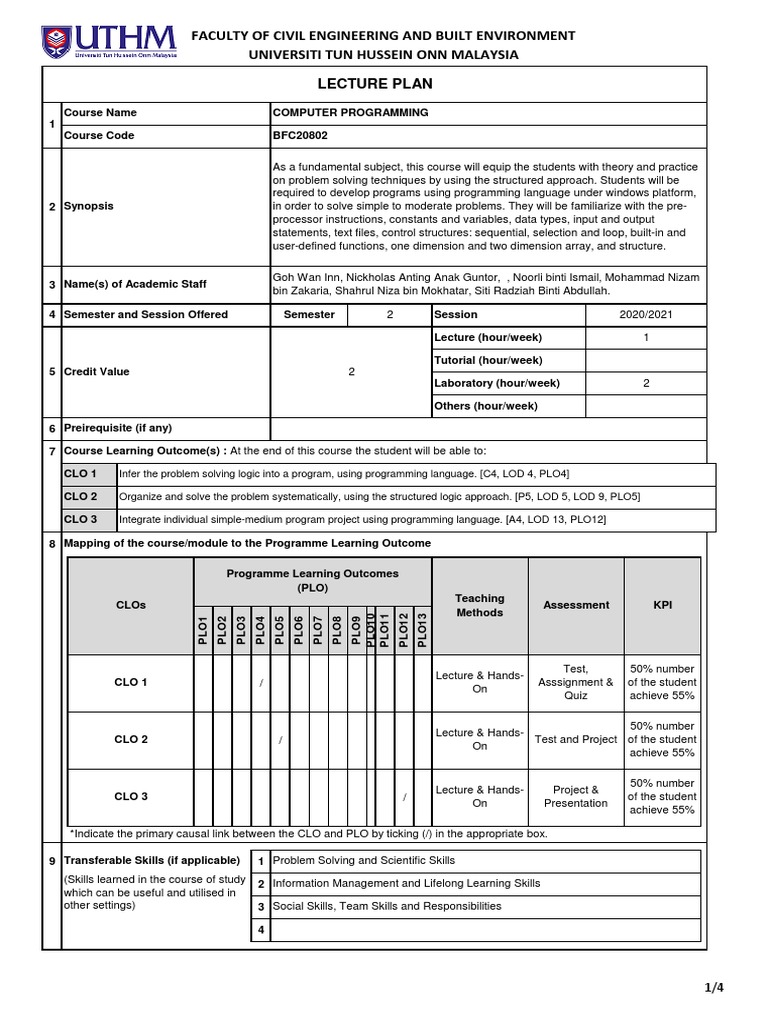 4.bfc20802 Computerprogramming RPP | PDF | Control Flow | Computer Programming