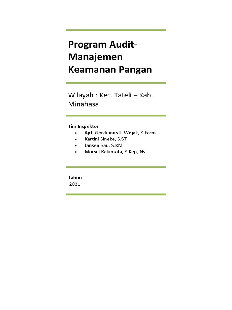 Gordianus-Mengelola Program Audit | PDF