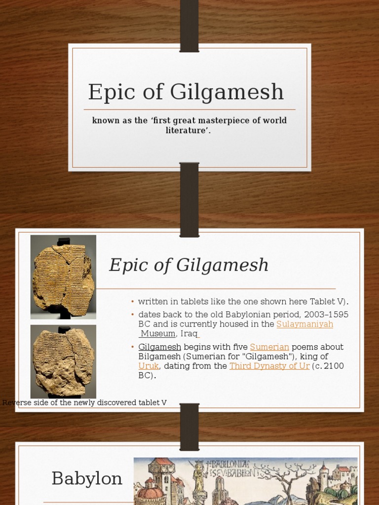 Epic of Gilgamesh: Known As The First Great Masterpiece of World ...