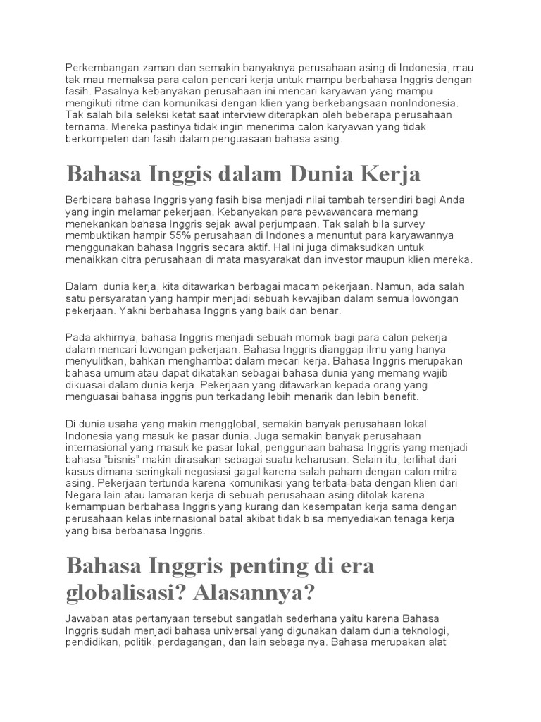 Tugas Inggris | PDF