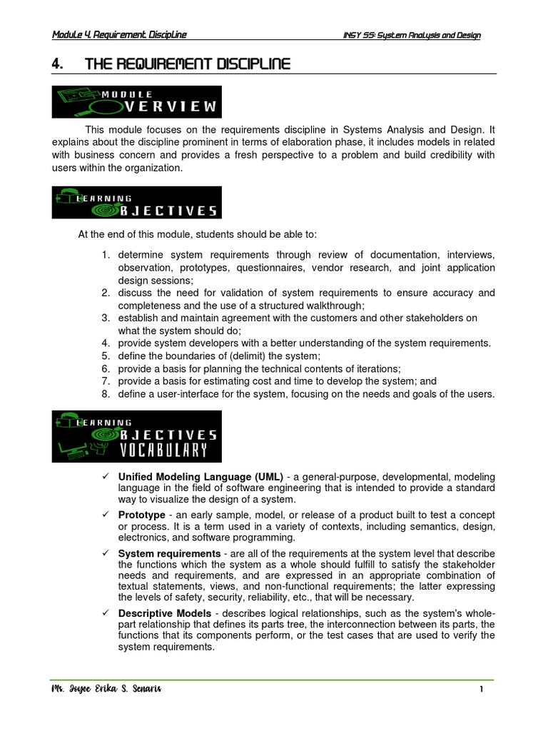 Requirements Discipline in System Design | PDF | Conceptual Model | System