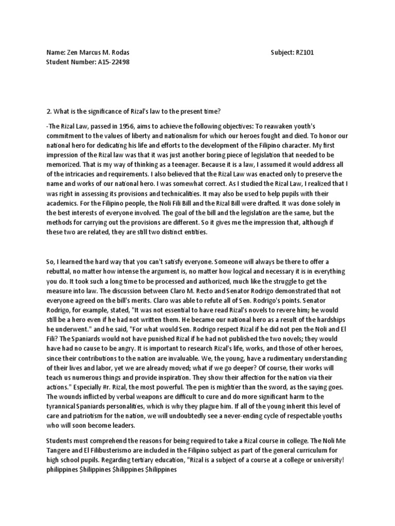 RZ101-GW-Zen Marcus Rodas | PDF | Catholic Church | Philippines