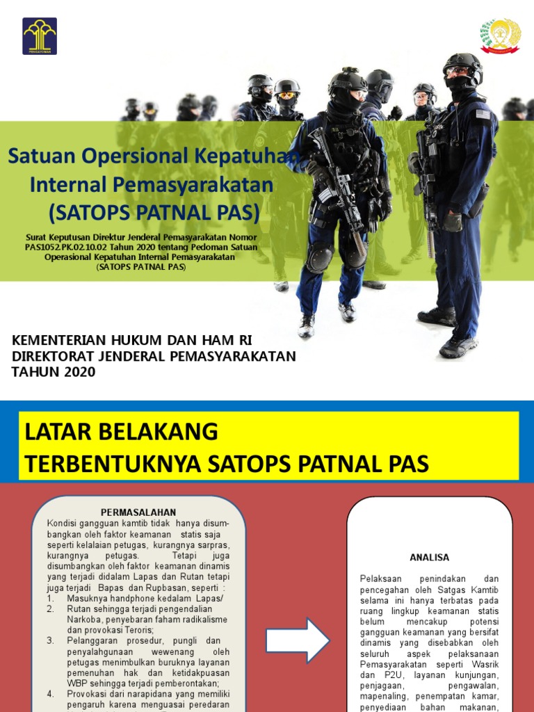 Satuan Opersional Kepatuhan Internal Pemasyarakatan (Satops Patnal Pas ...