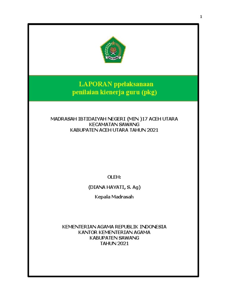 Laporan PKG Oleh Kamad | PDF