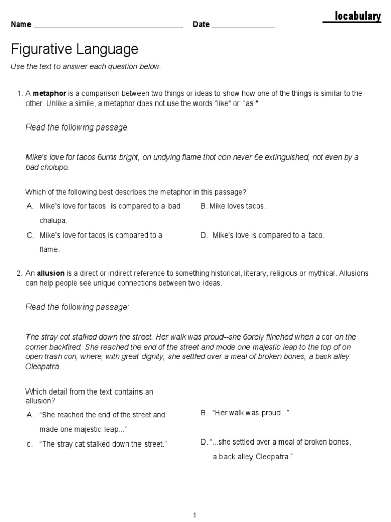 Understanding Figurative Language | PDF | Irony | Anthropomorphism