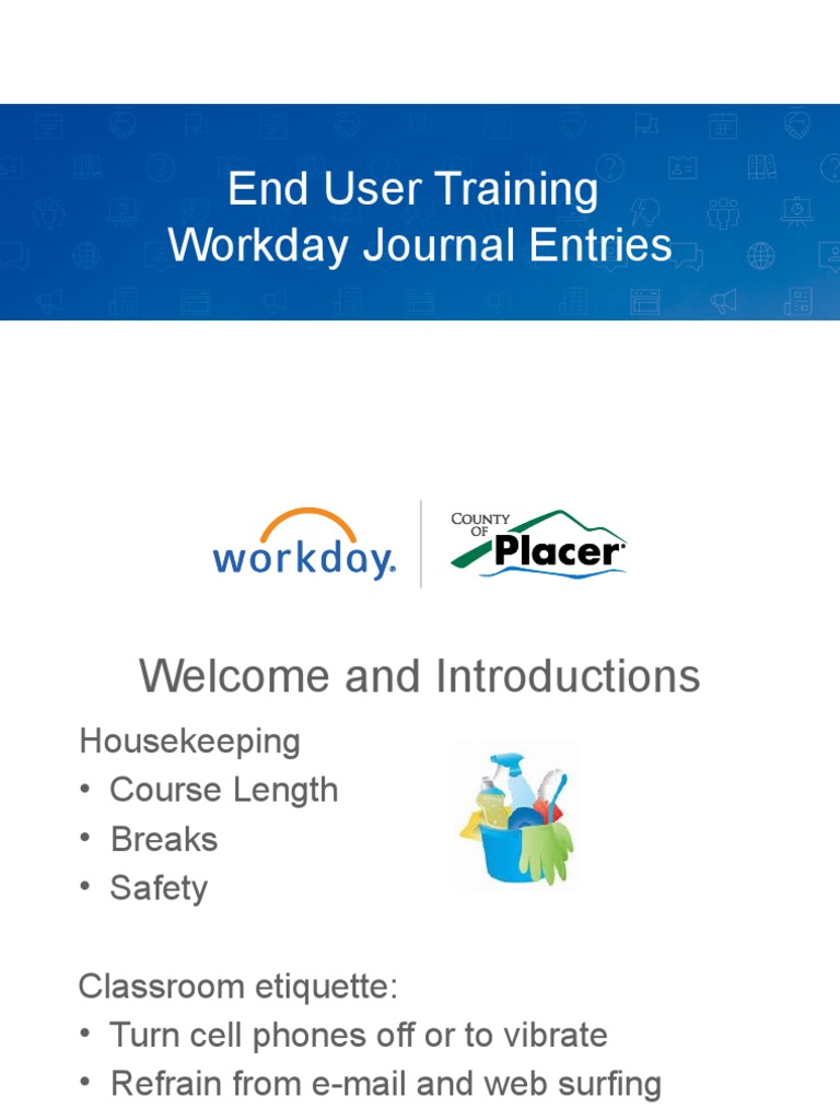 End User Training on Workday Journal Entries | PDF | Debits And Credits ...