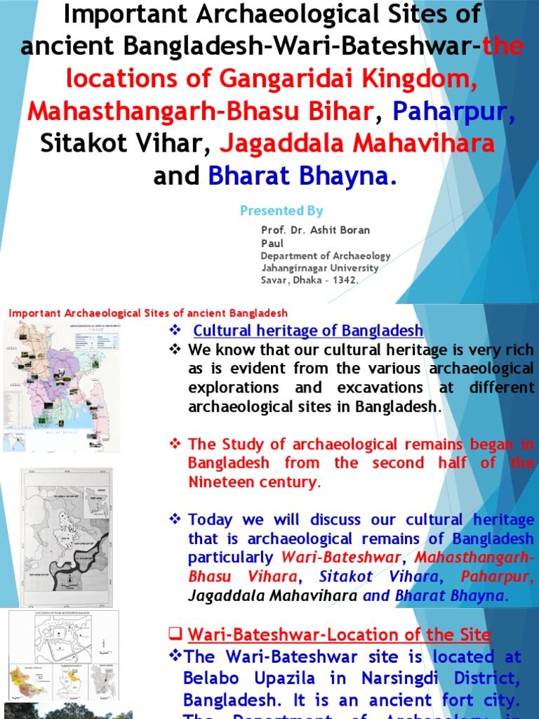 Important Archaeological Sites Ancient Bangladesh | PDF