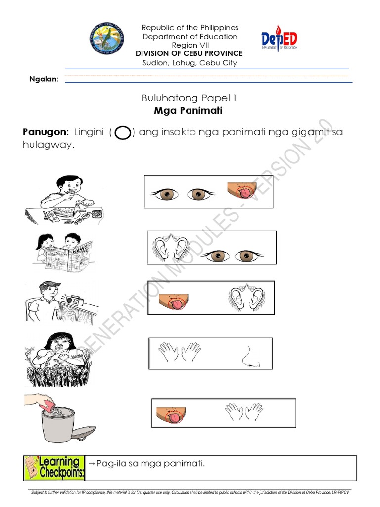 Kinder Q1 Week 8 Worksheets GSB 2 Final 1 | PDF