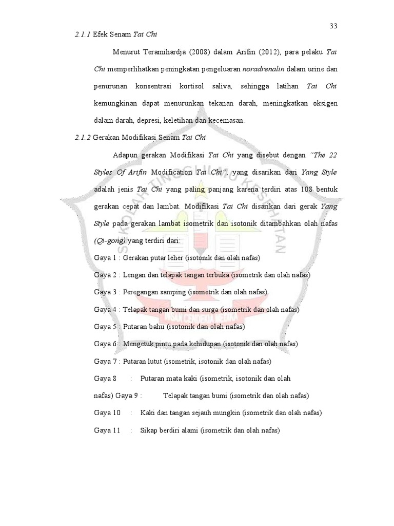 Efek Senam Tai Chi | PDF