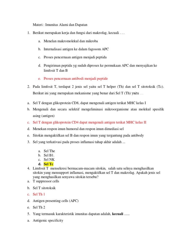 Imunitas Alami dan Dapatan | PDF