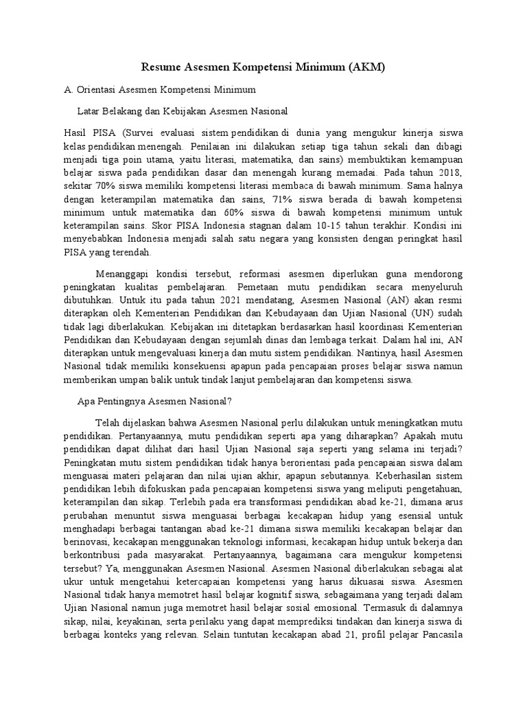 Resume AKM SMP Eben Haezer Pemangkat | PDF