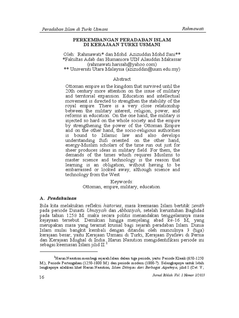 Perkembangan Turki Usmani - PB | PDF