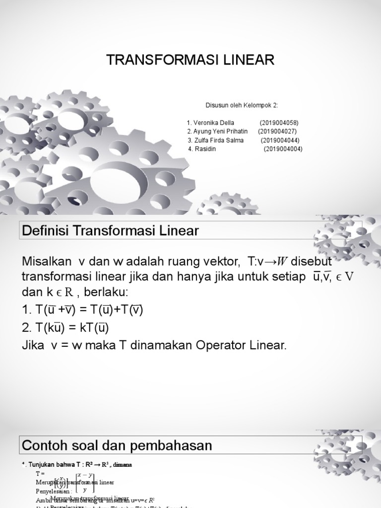 Contoh Soal Transformasi Linear | PDF