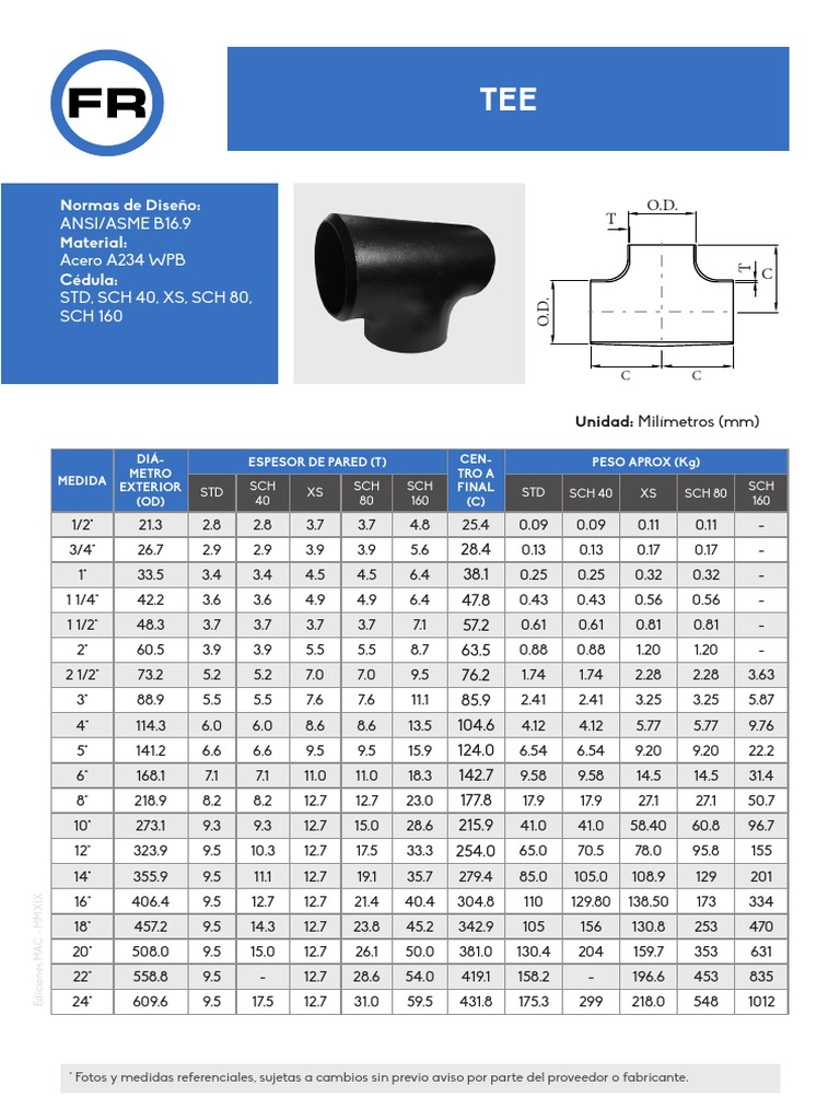 Tee Acero Soldable | PDF