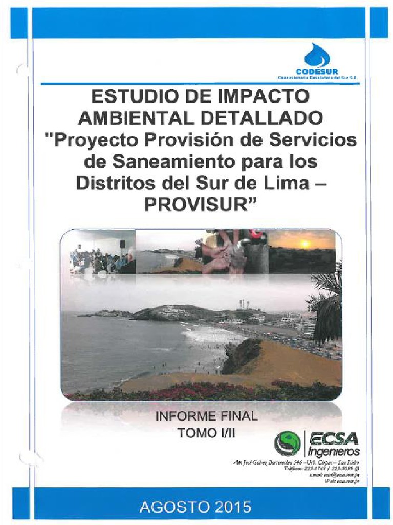 Estudio de Impacto Ambiental | PDF