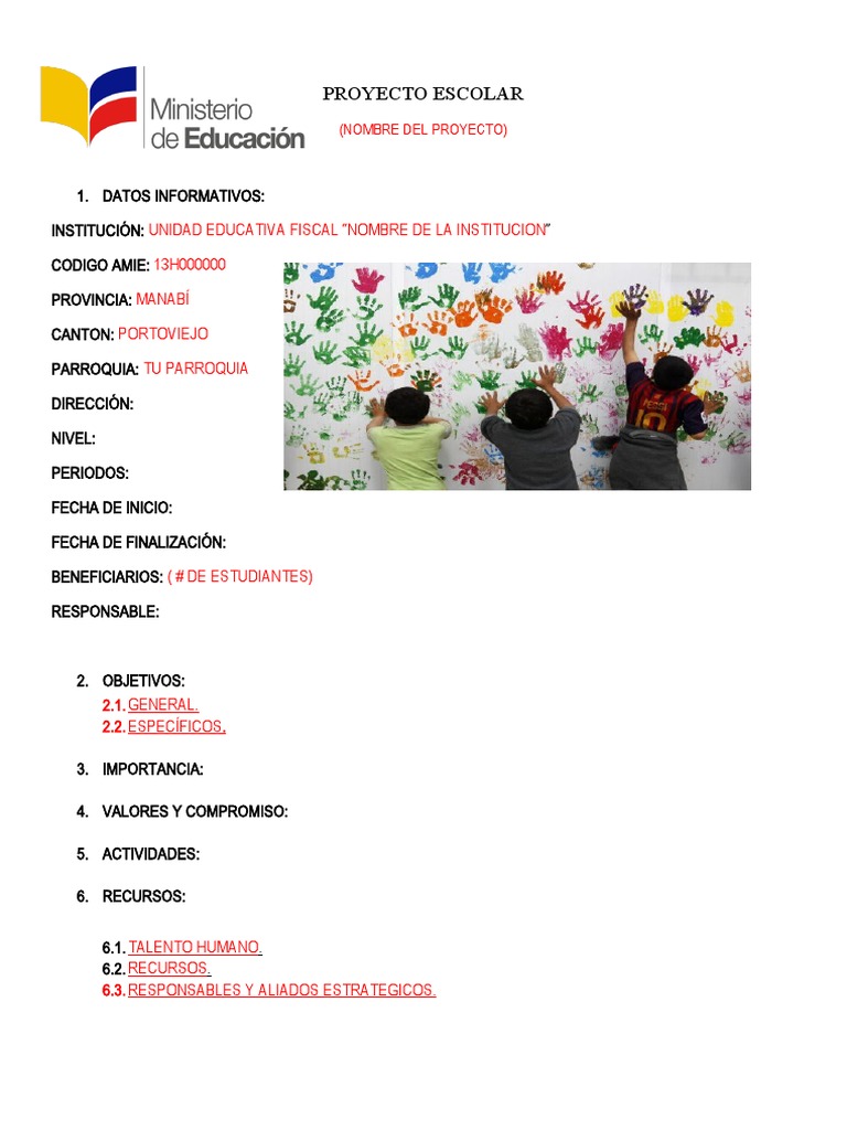 Formato de Proyecto | PDF
