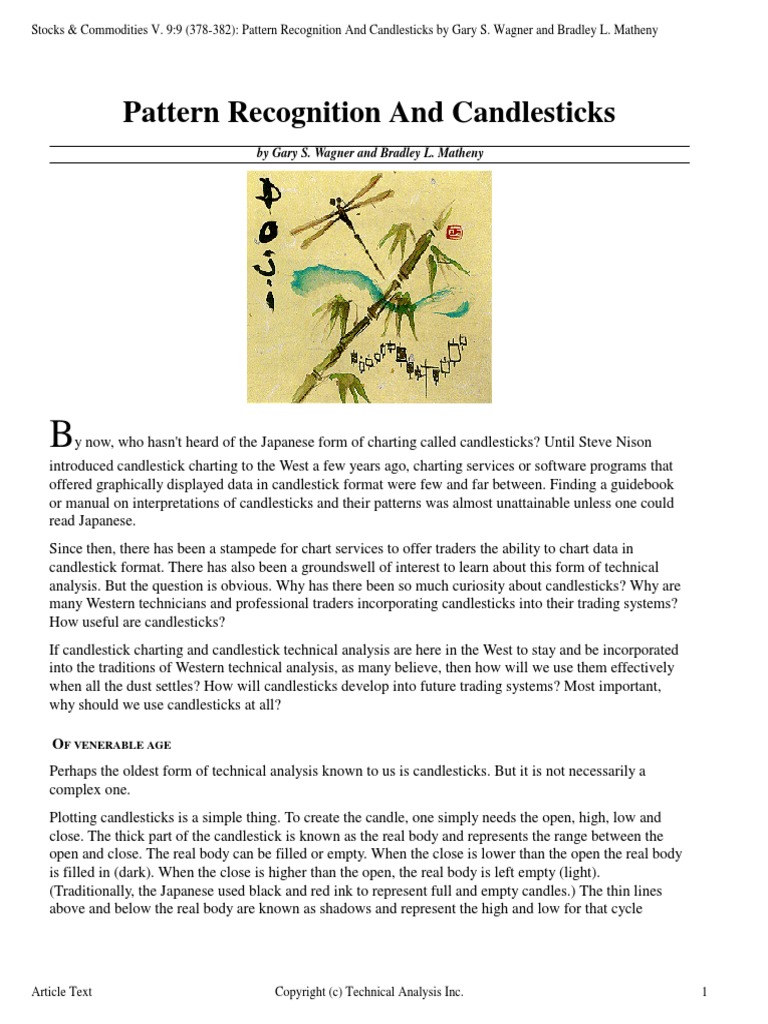 Pattern Recognition and Candlesticks by Wagner | PDF | Technical ...