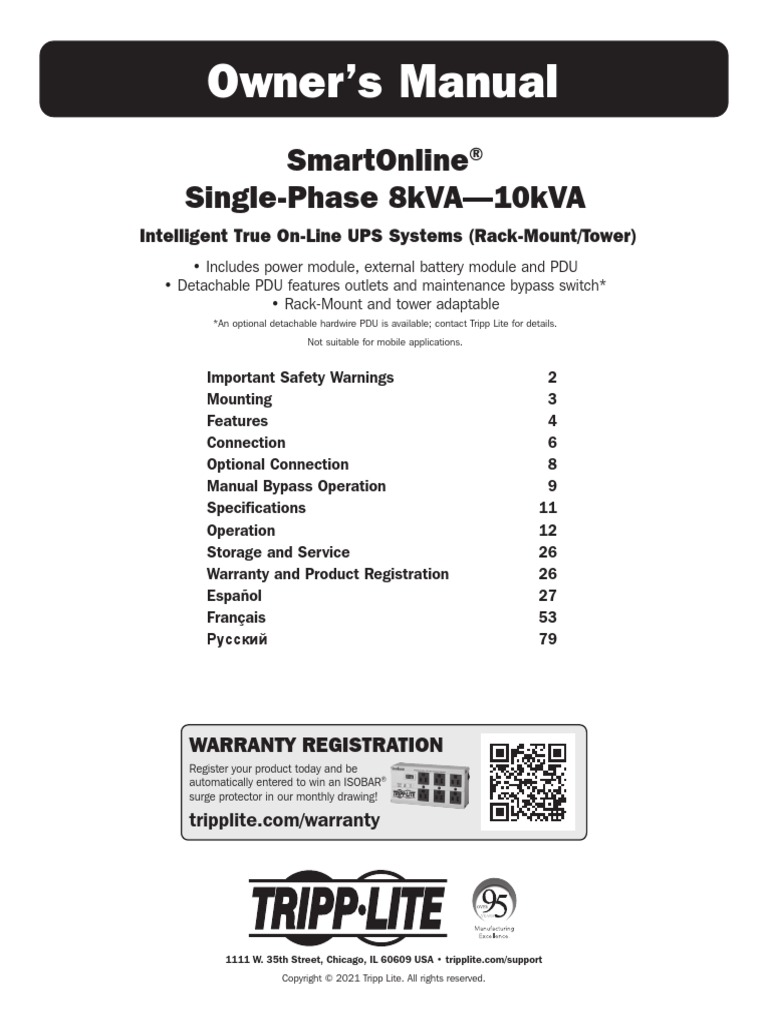 SU10000RT3UPM - Owner's Manual | PDF | Mains Electricity | Electrical ...