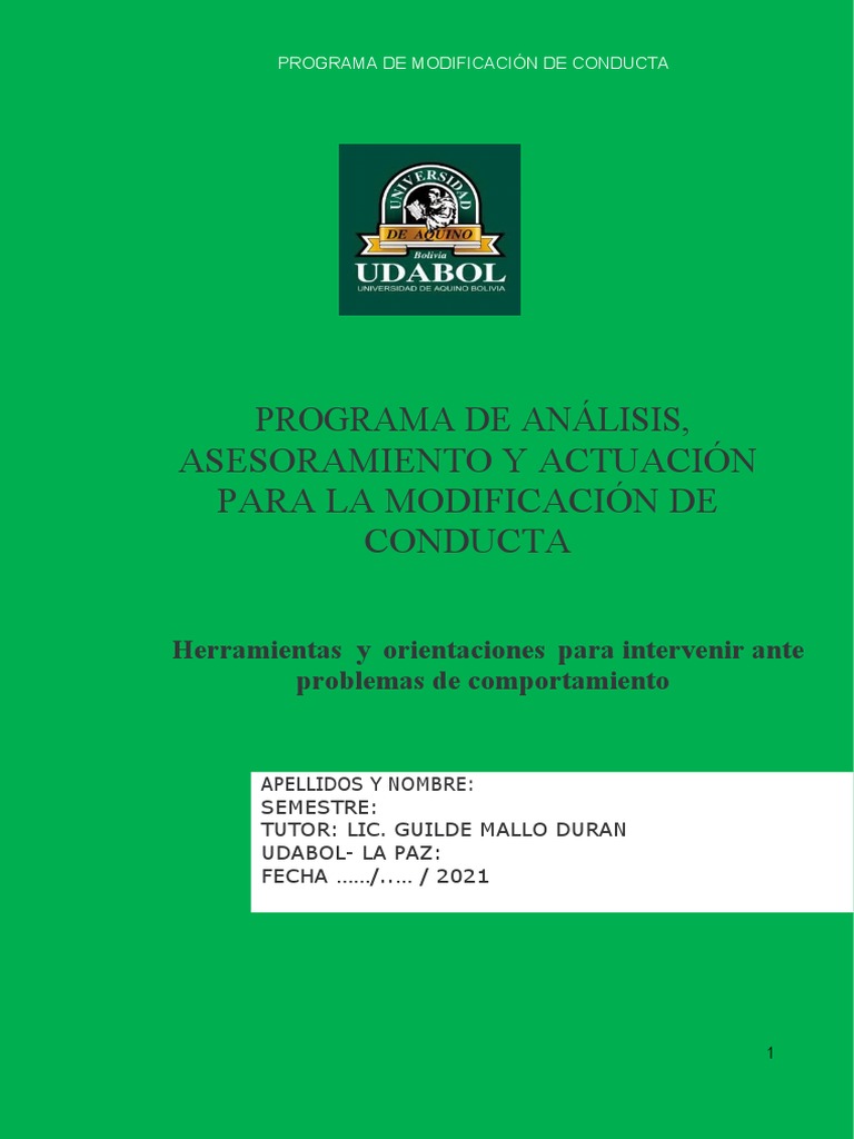 1cuadernillo Estudiante Pmcu | PDF | Modificación de comportamiento | Aprendizaje