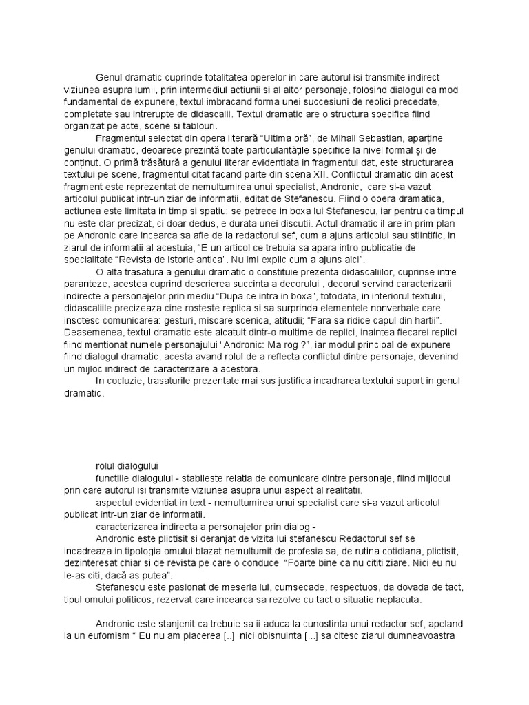 Genul Dramatic x2 | PDF