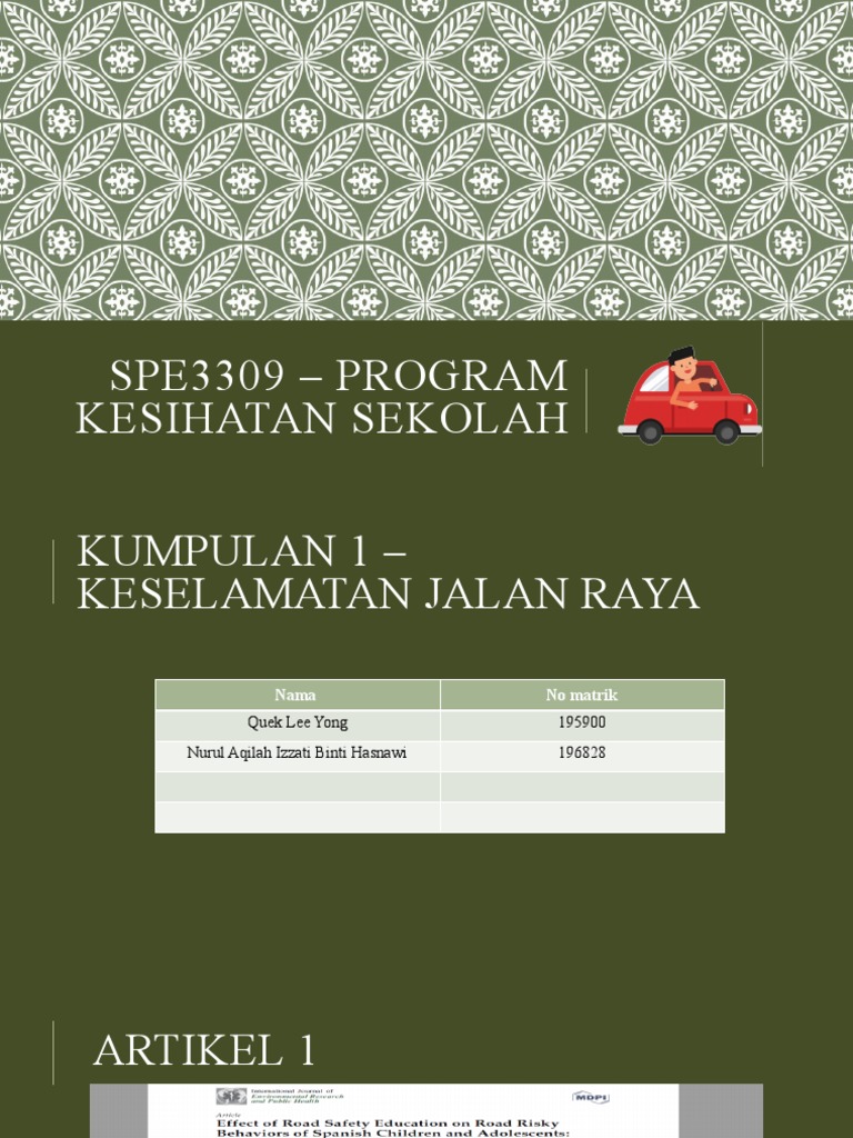 SPE3309 - Program Kesihatan Sekolah | PDF
