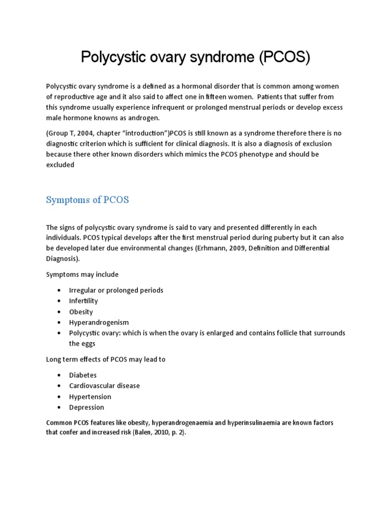 Polycystic Ovary Syndrome | PDF | Polycystic Ovary Syndrome | Medicine