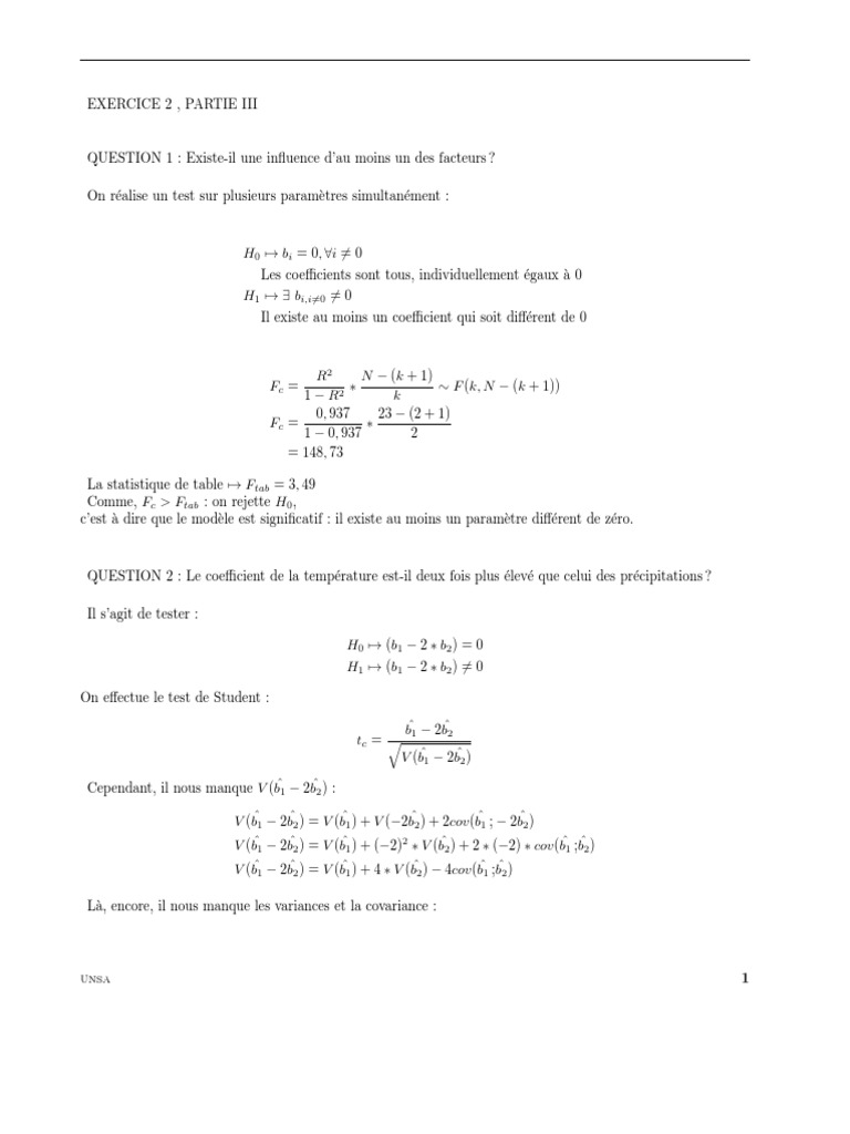 Ex 2 PIII | PDF | Théorie statistique | Statistiques