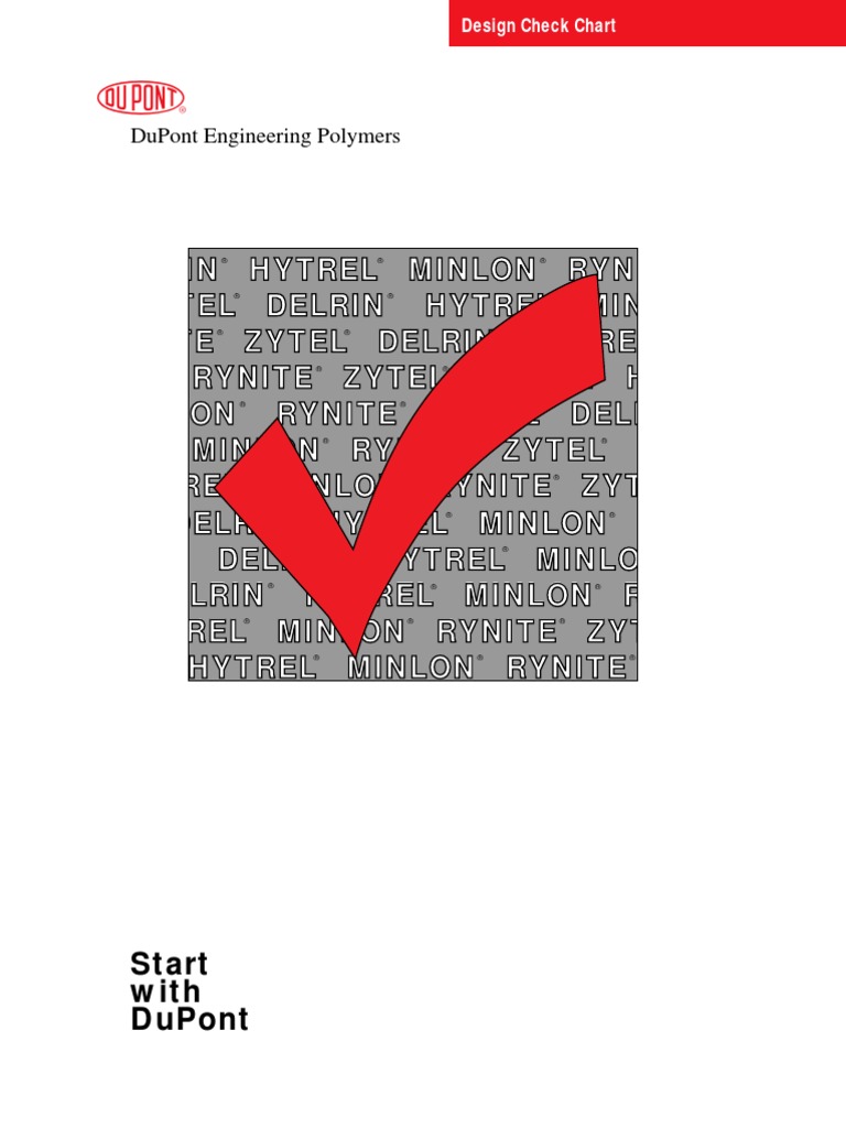 DuPont - Design Check Chart | PDF | Stress (Mechanics) | Young's Modulus