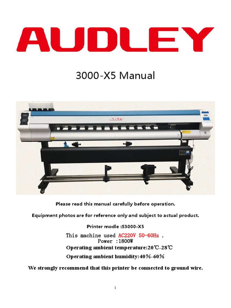 3000-X5 Manual | PDF | Printer (Computing) | Button (Computing)