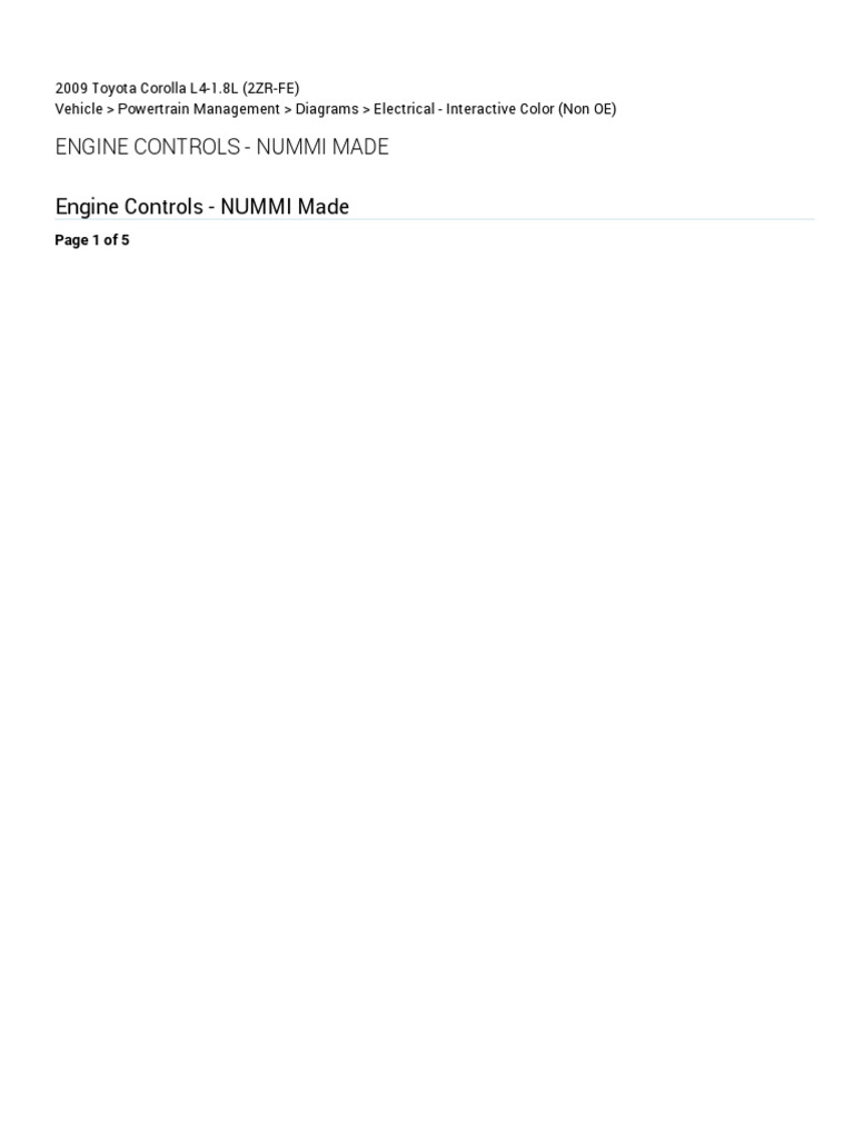 Engine Controls - Nummi Made Engine Controls - NUMMI Made: Page 1 of 5 ...