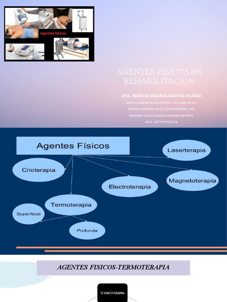 Agentes físicos en rehabilitación: Una perspectiva sobre la aplicación ...