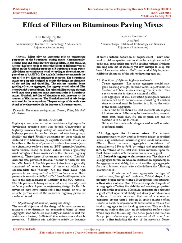 001 effect-of-fillers-on-bituminous-paving-mixes-IJERTV8IS050070 | PDF ...