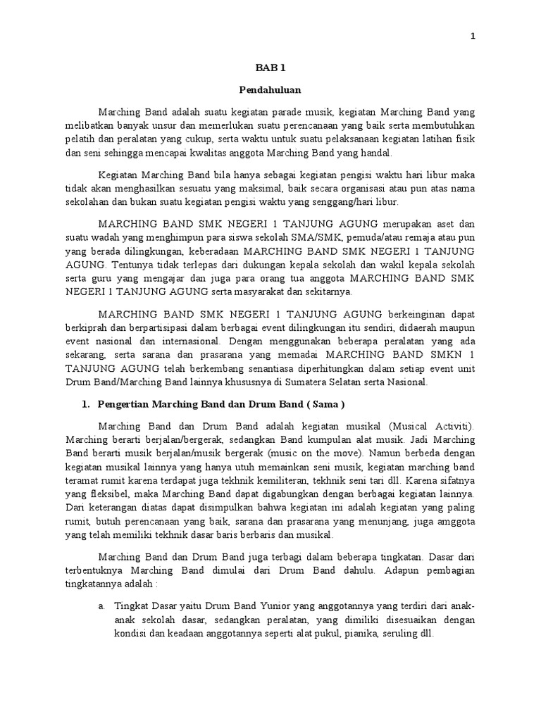 Proker Marching Band | PDF