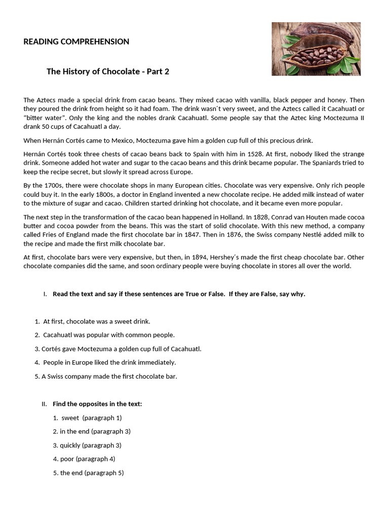 The History of Chocolate - Part 2 | PDF