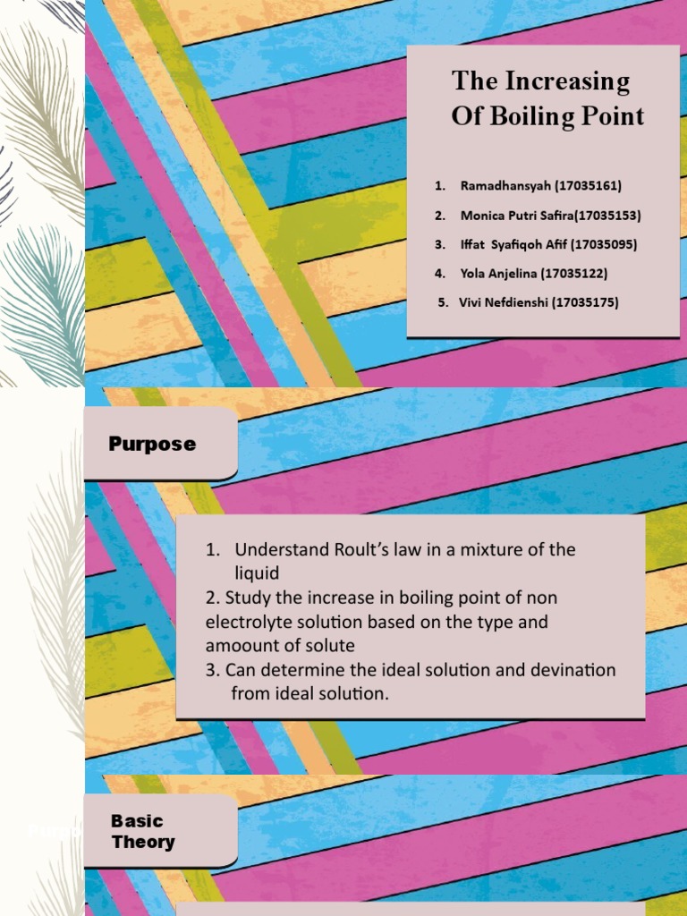 The Increasing of Boiling Point | PDF | Solution | Phases Of Matter