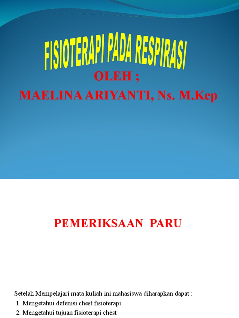 Fisioterapi Dada | PDF